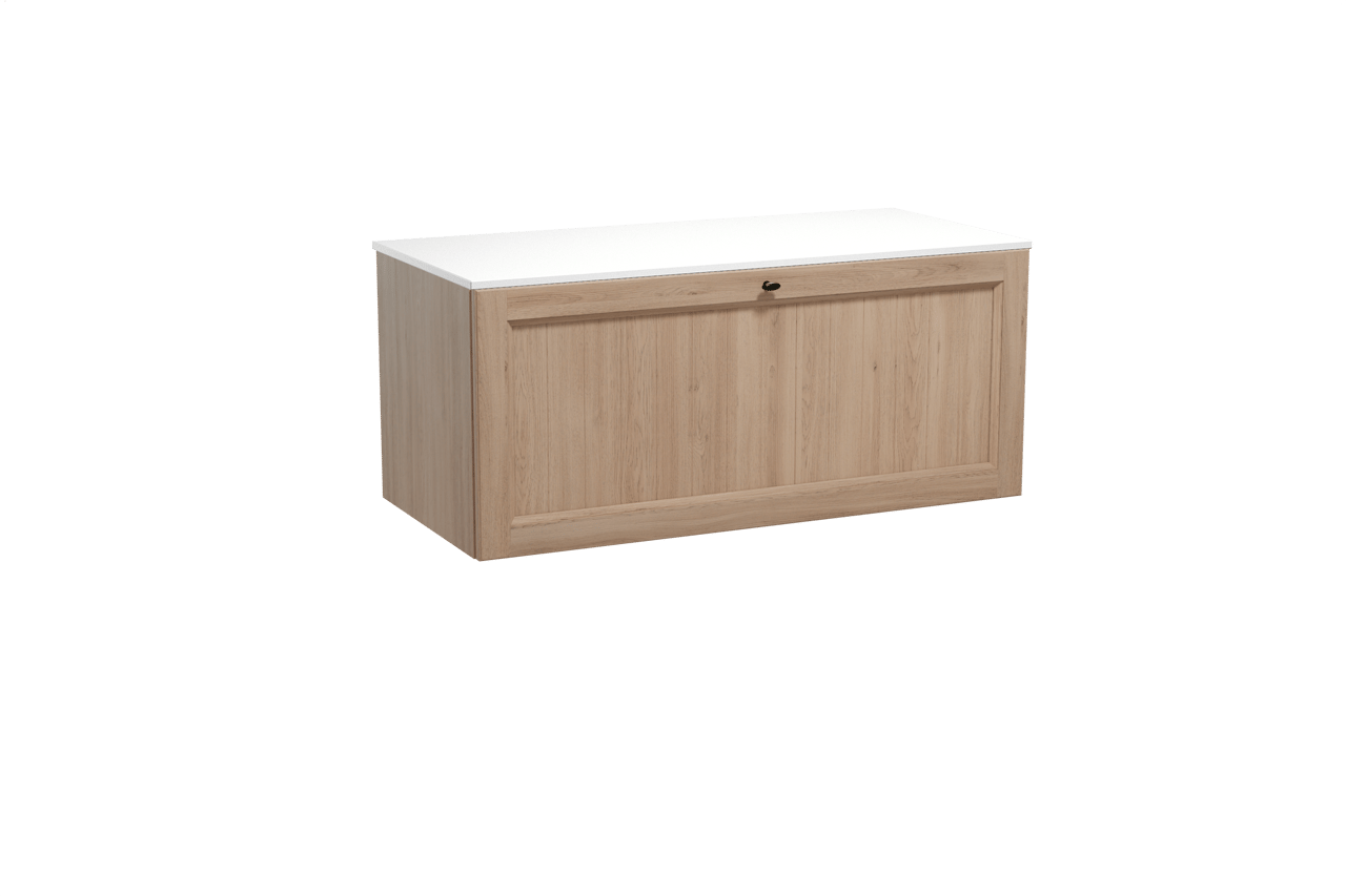 Balmani Lemon zwevend badmeubel 120 x 55,5 cm verweerd eiken met ...