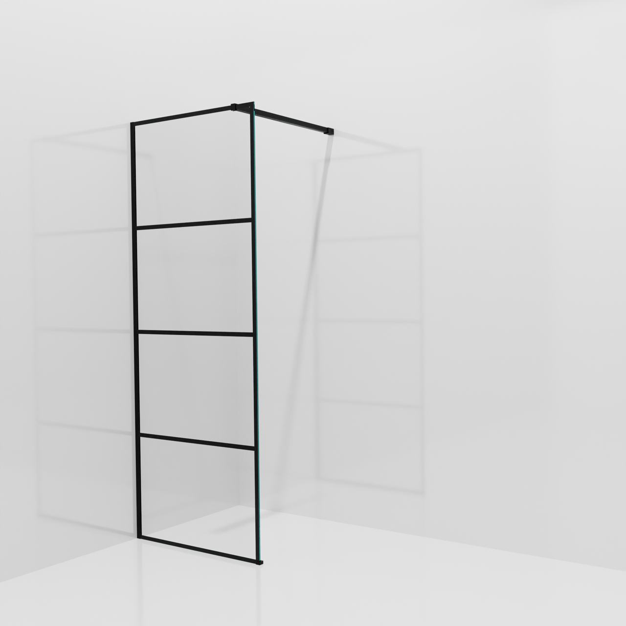 Balmani Modular inloopdouche: 80 x 200 cm, Lined met coating, Mat ...