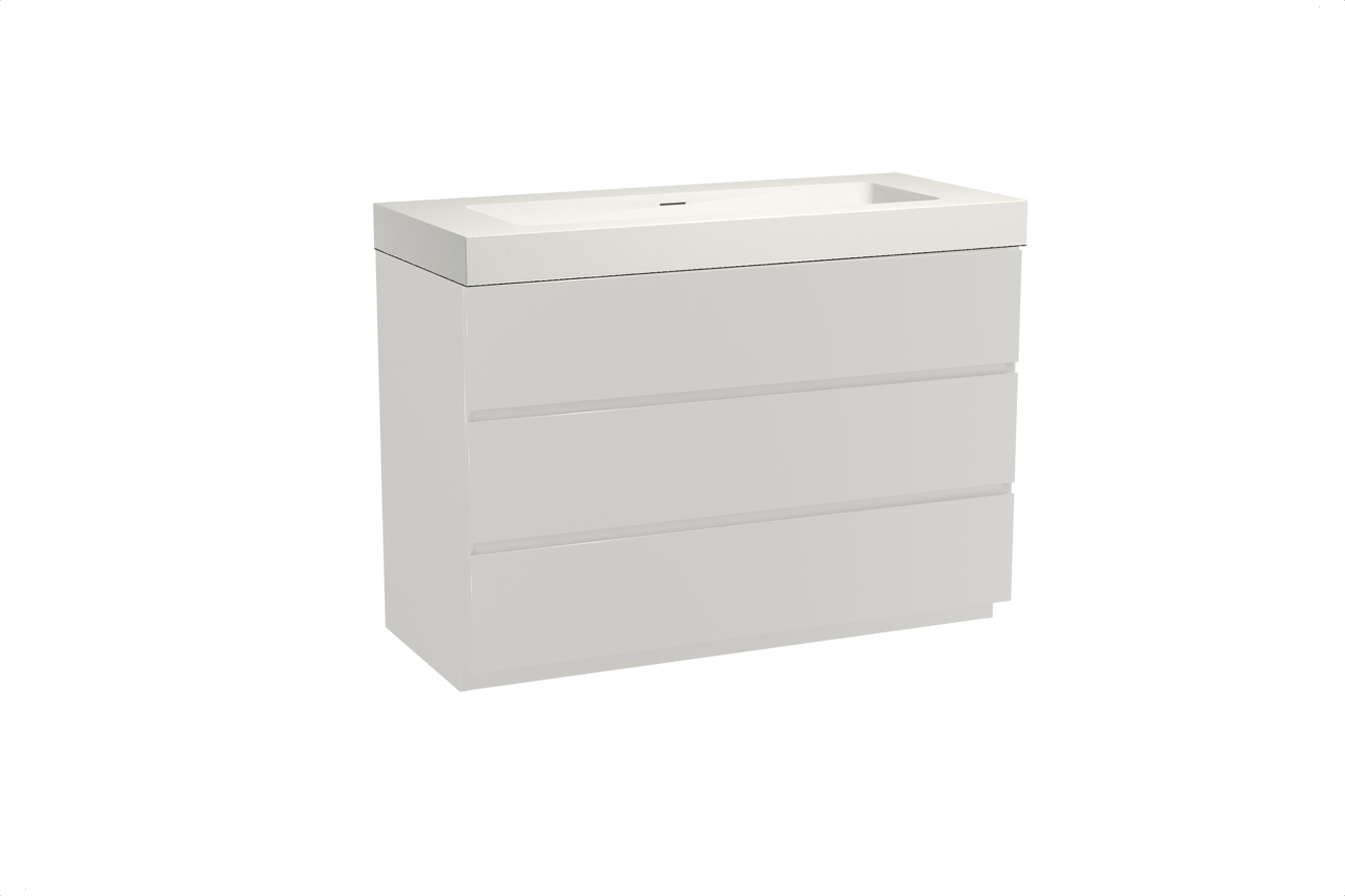 Storke Edge Badkamermeubel 120 x 52 cm (Enkele wastafel voor 2 ...