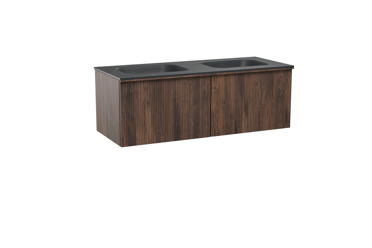 Balmani Forma zwevend badmeubel 135 x 55,5 cm amerikaans notenhout met ...