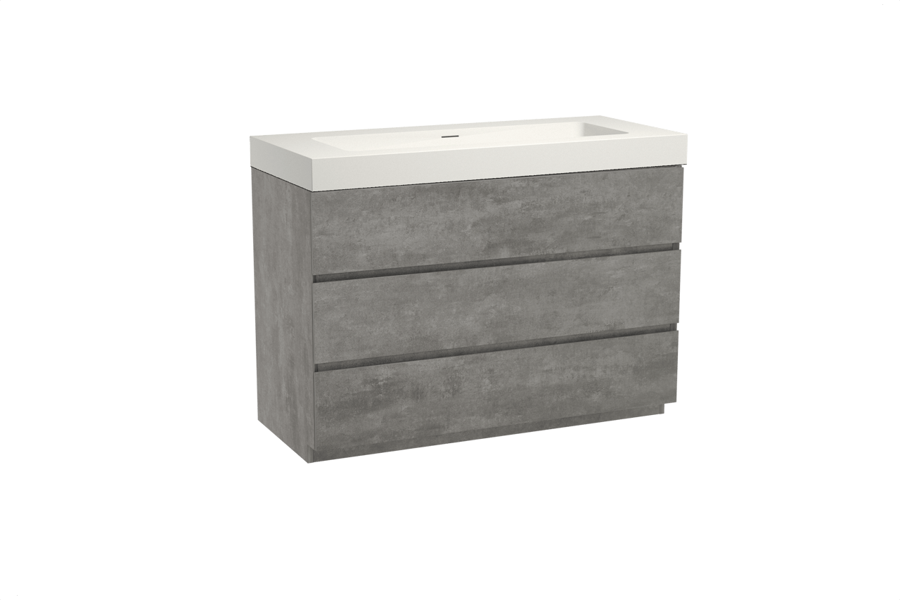 Storke Edge Badkamermeubel 120 x 52 cm (Enkele wastafel voor 2 ...