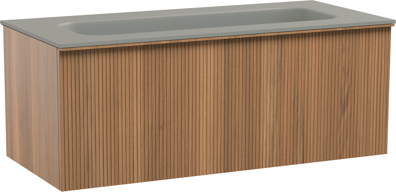 Balmani Forma zwevend badkamermeubel 120 x 55,5 cm teak met Tablo ...