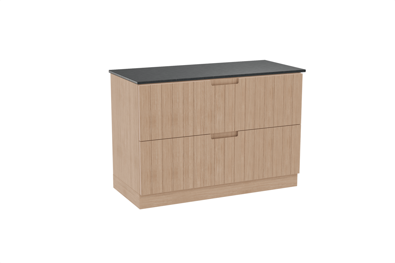 Balmani Adagio staand badmeubel 120 x 55 cm verweerd eiken met Stretto ...