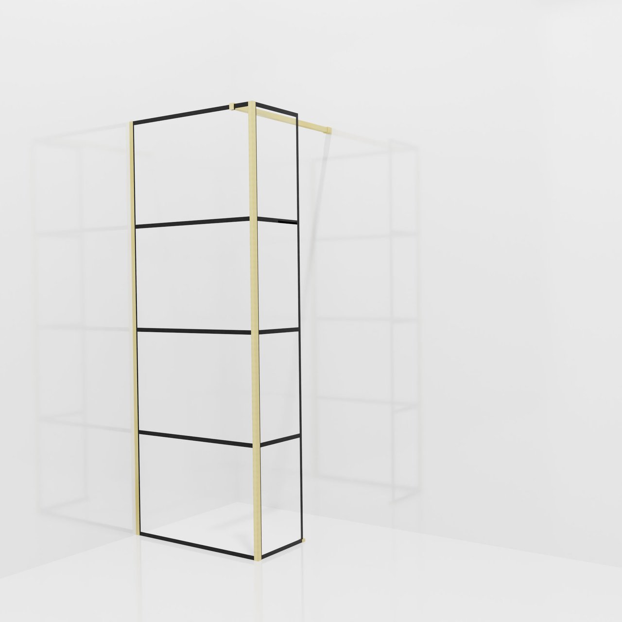 Balmani Modular douche à l'italienne avec paroi latérale fixe: 80 x 200 ...